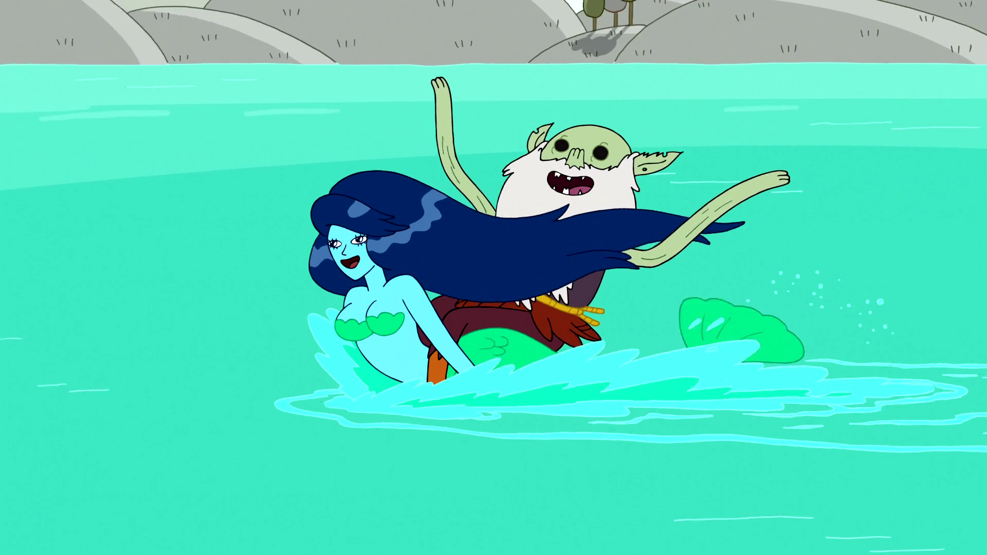 Image S5e13 Xergiok Riding Mermaidpng Adventure Time Wiki Fandom Powered By Wikia