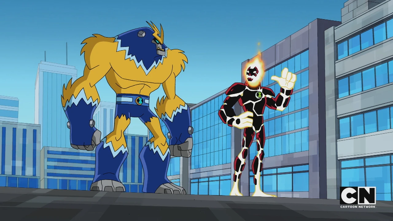 Image - Shocksquatch and Heatblast.jpg | Omniverse Wiki | Fandom powered by Wikia