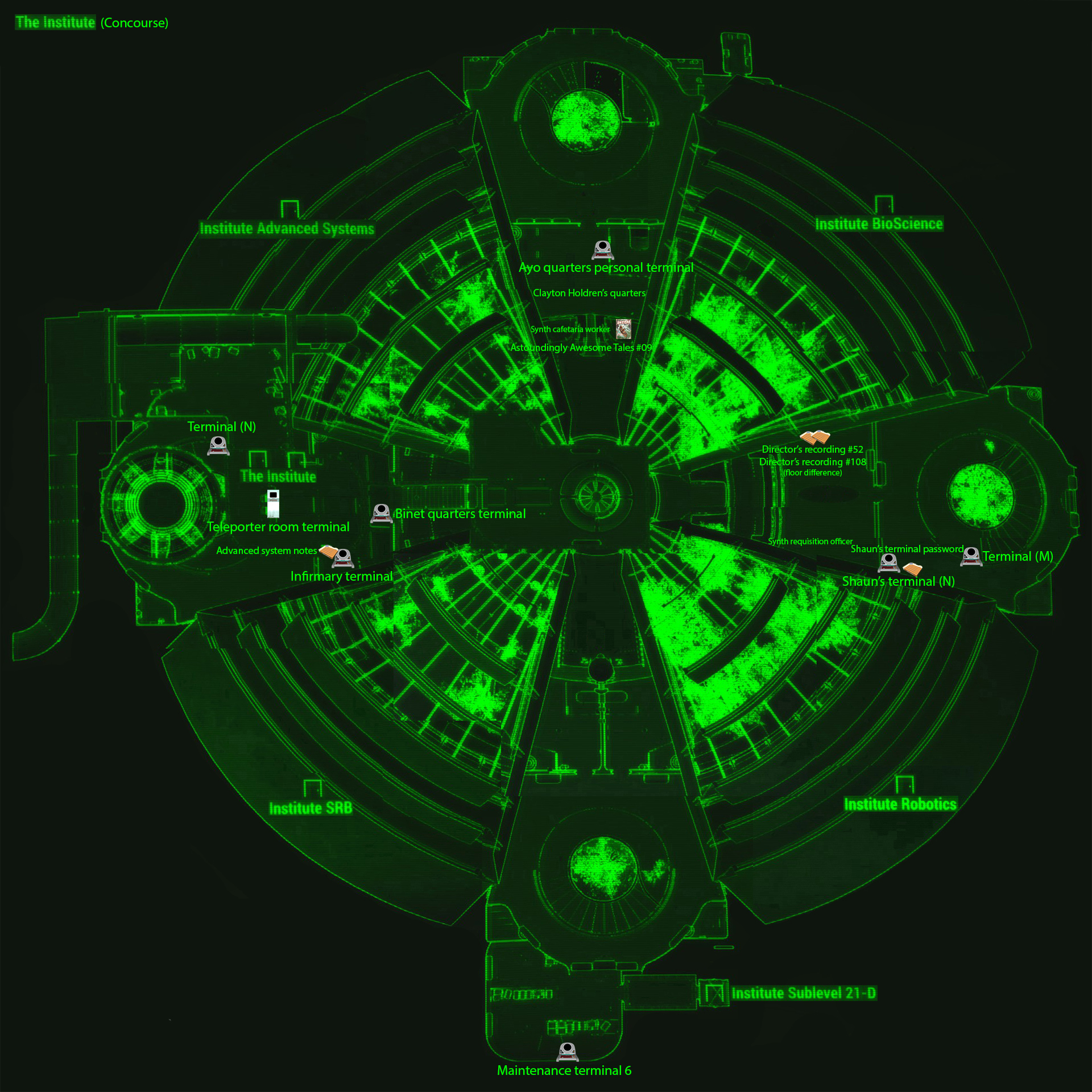 Image - Institute Concourse map.jpg | Fallout Wiki | Fandom powered by ... Image - Institute Concourse map.jpg | Fallout Wiki | Fandom powered by ...