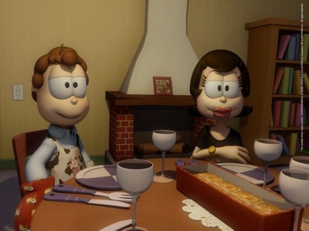 Image Jon And Liz At Table Garfield Wiki Fandom Powered By Wikia