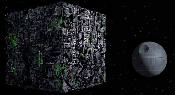 Image - Borg Cube Vs Death Star.jpg | LSW Creations Wiki | FANDOM powered by Wikia