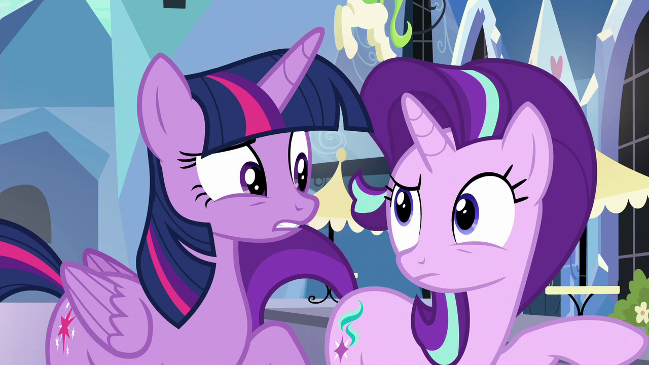 Image Twilight Sparkle And Starlight Glimmer Confused S6e16 Png My