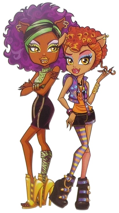 Image Profile Art Campus Stroll Clawdeen And Howleen Monster