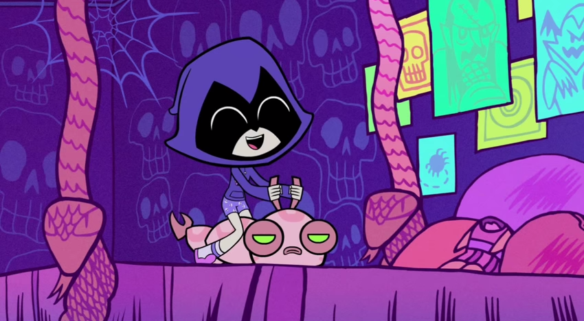 Image Raven Riding On Silkiepng Teen Titans Go Wiki Fandom Powered By Wikia