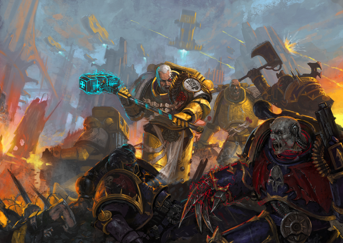 Image - Imperial Fists vs. Chaos.jpg | Warhammer 40k | FANDOM powered ... Image - Imperial Fists vs. Chaos.jpg | Warhammer 40k | FANDOM powered ...