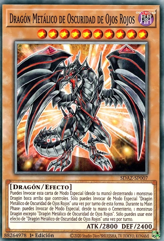Dragón Metálico de Oscuridad de Ojos Rojos | Yu-Gi-Oh! Wiki en Español | Fandom powered by Wikia