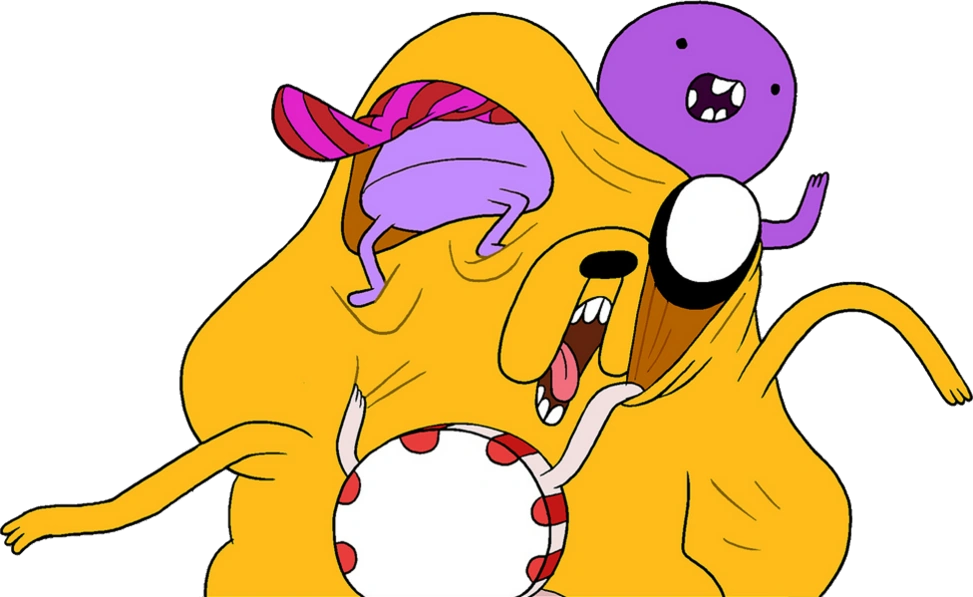 Image - Jake getting pulled on by candy kids special pose.png ...