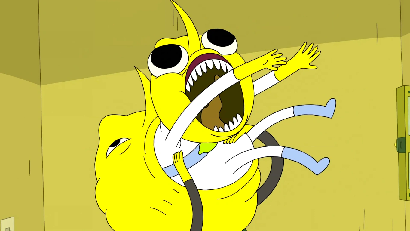 Image - S5e24 Lemongrab eating his clone.png | Adventure Time Wiki ...