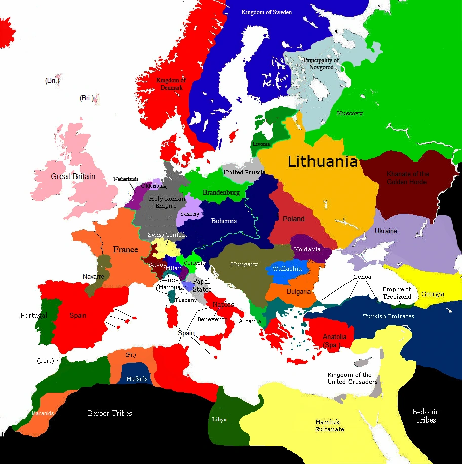 Europe 1430, 1461-1491 (Map Game) | Alternative History | Fandom ...