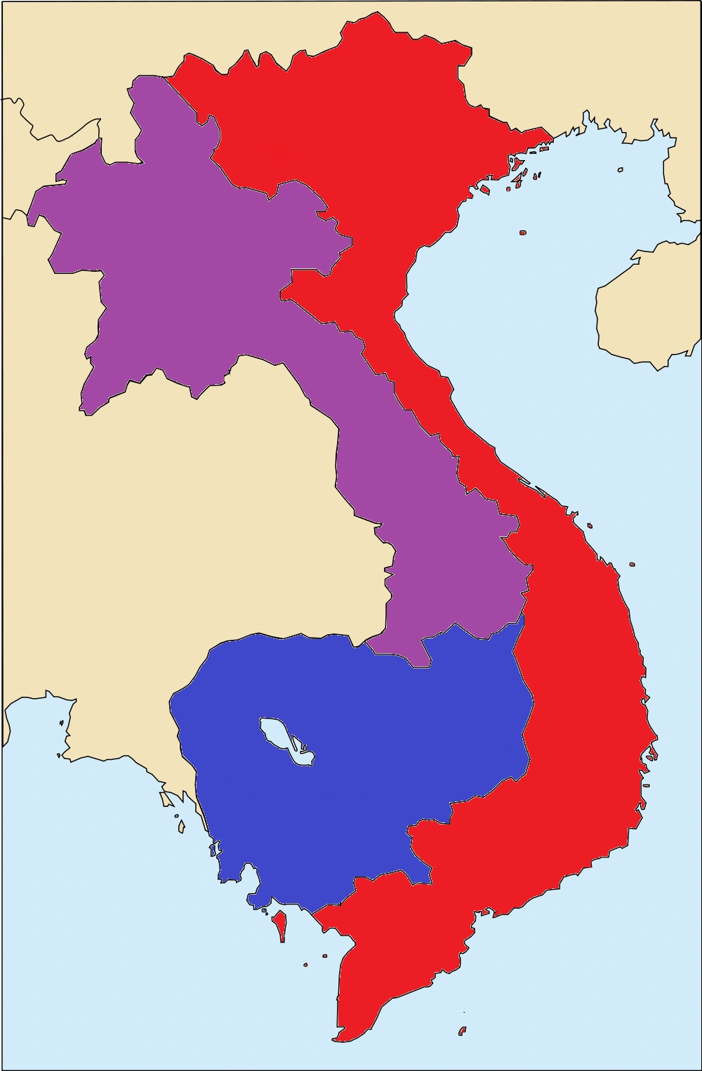 Indochina World Map