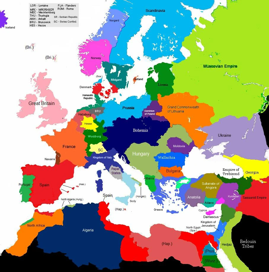 1647-1677 (Europe 1430 Map Game) | Alternative History | Fandom powered ...