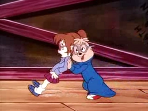 Image - My Fair Chipette - Simon pushing Jeanette.png | Alvin and the ...