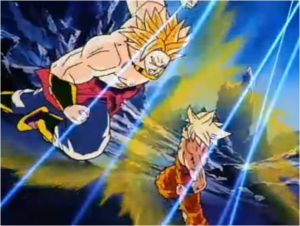 Image - Goku Prepares to Punch Broly.png | Awesome Anime and Manga Wiki ...