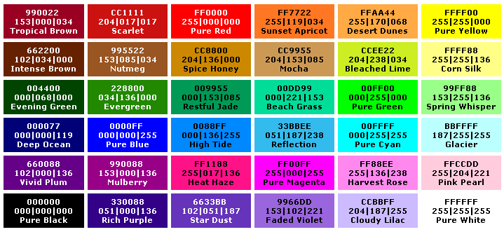 Legion Colors | Azuyan Wiki | Fandom powered by Wikia