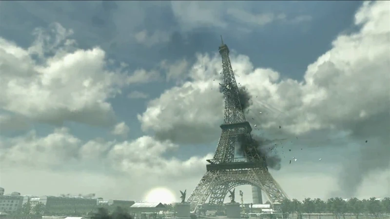 Image - Eiffel Tower under attack Iron Lady MW3.jpg | Call of Duty Wiki ...