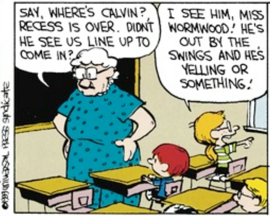 Miss Wormwood | The Calvin and Hobbes Wiki | FANDOM powered by Wikia