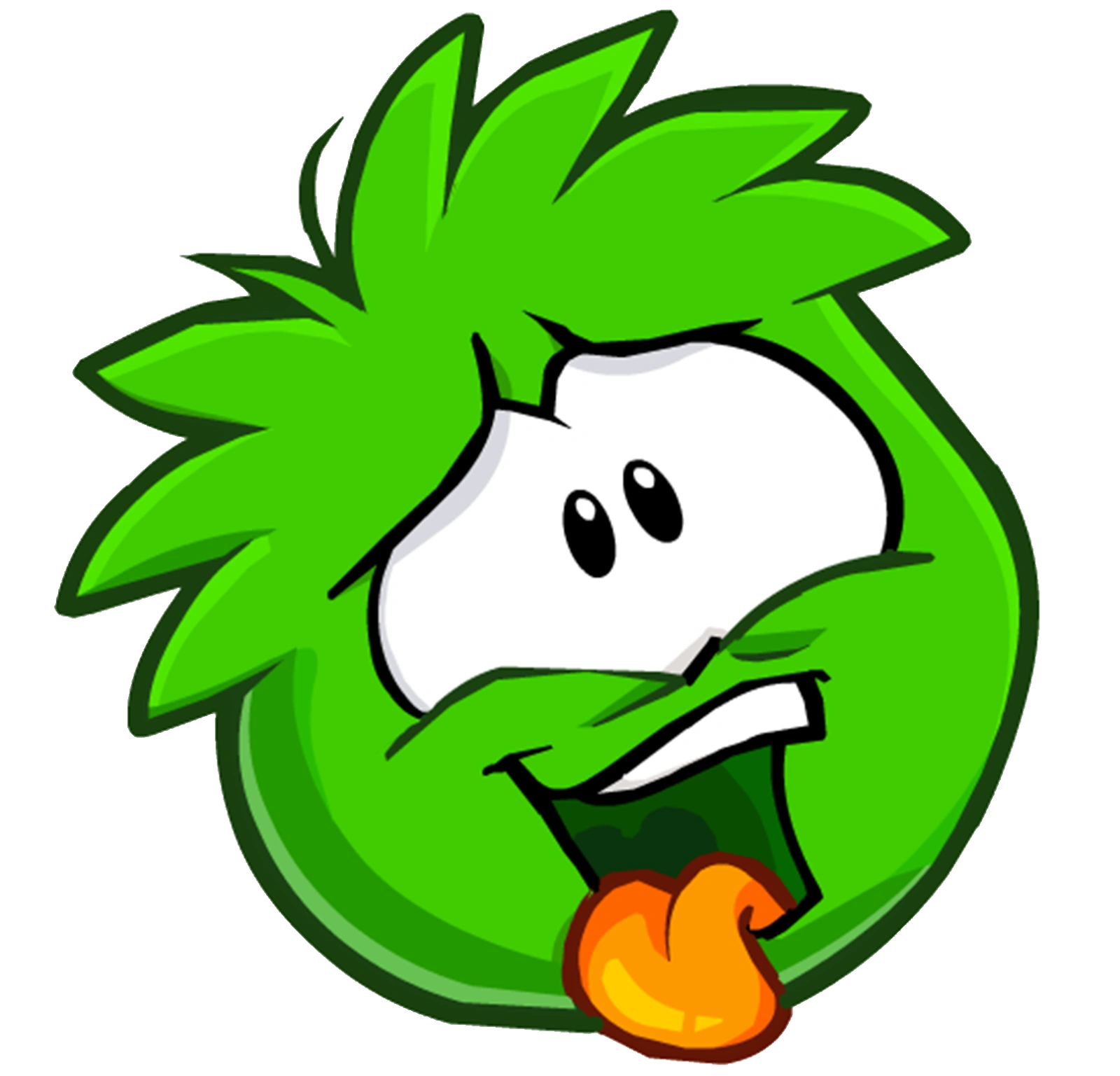 Quebrando o Gelo !: Club Penguin - Curiosidade sobre o Puffle Verde