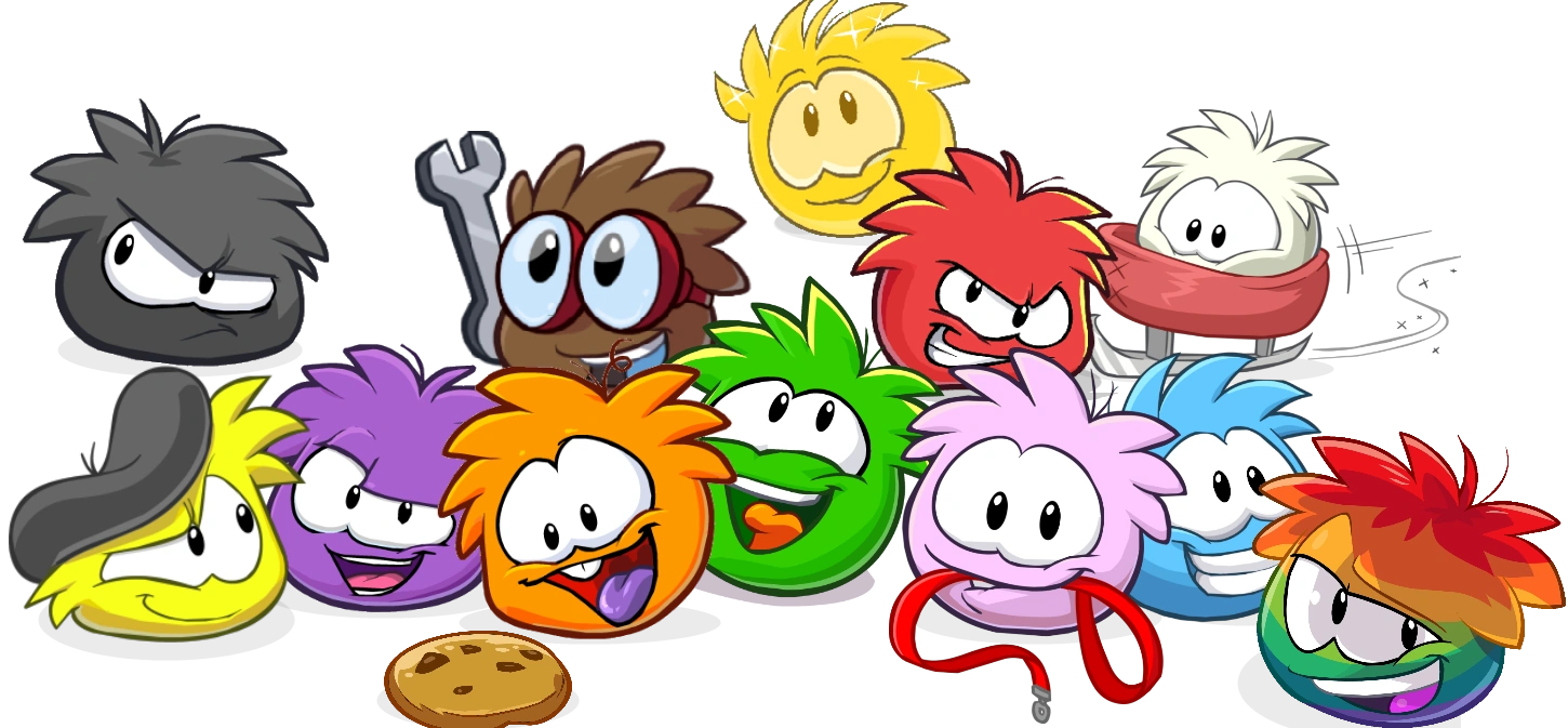 Image - All Puffles 2013 w Gold Tans.png | Club Penguin Wiki | Fandom ...