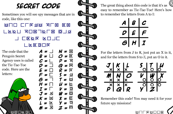 Image - Secret Code.PNG | Club Penguin Wiki | Fandom powered by Wikia