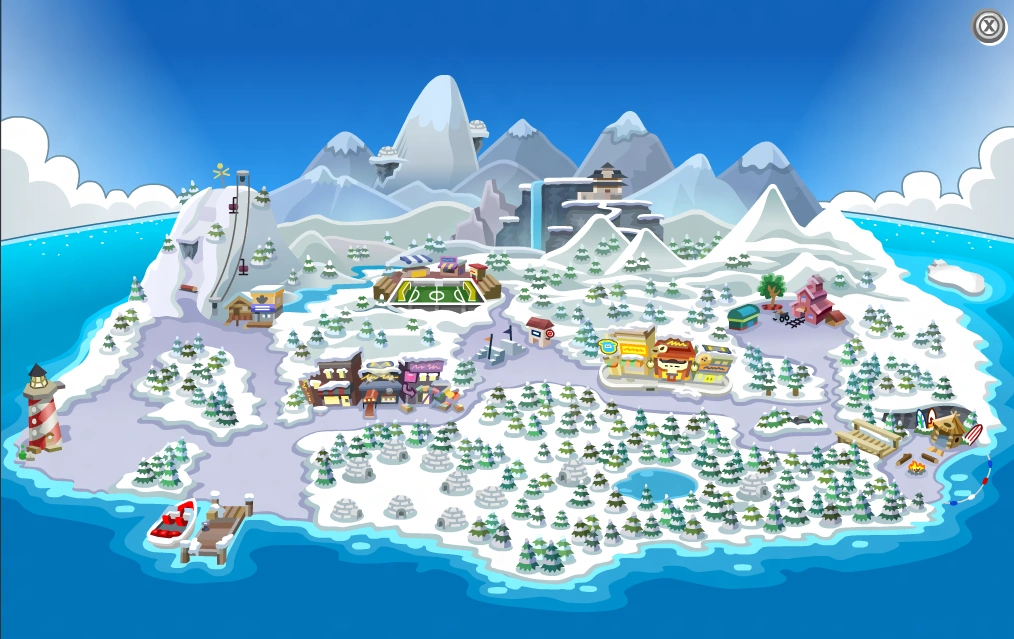 Image - Restyled Map.png | Club Penguin Wiki | FANDOM powered by Wikia
