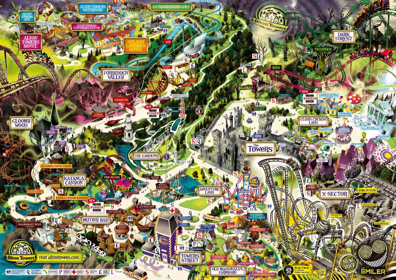 File - Alton Towers map.png | Roller Coaster Wiki | FANDOM powered by Wikia