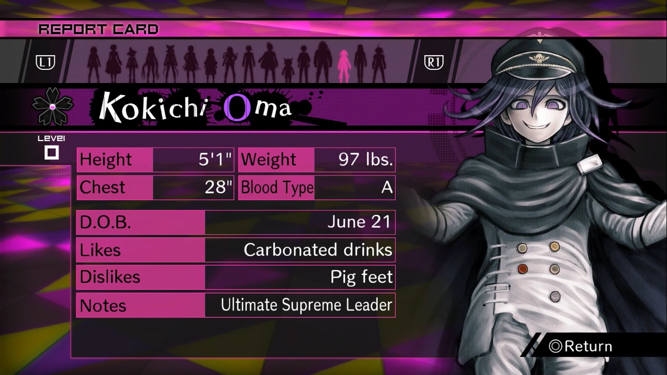 Image - Danganronpa V3 Kokichi Oma Ouma Report Card (Demo Version).png ...