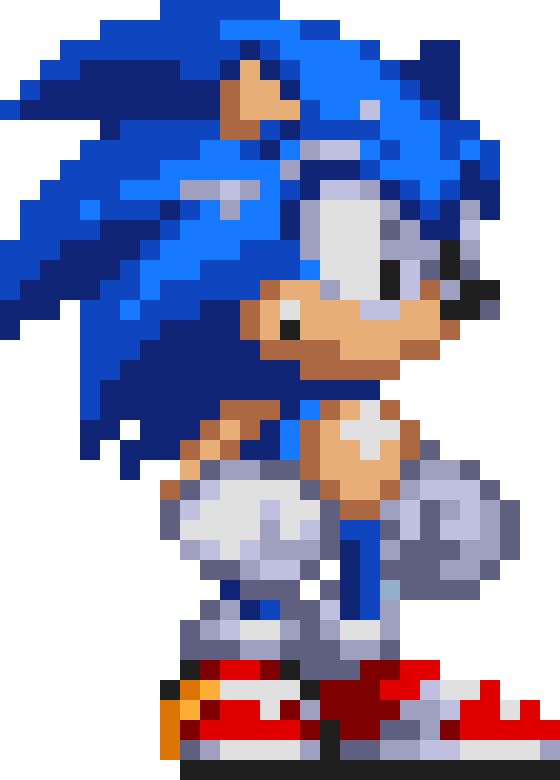 Image - Sonic's sprite that was used in the battle..png | DEATH BATTLE ...