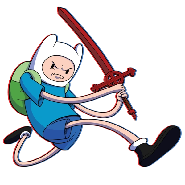 Finn Fighting Adventure Time