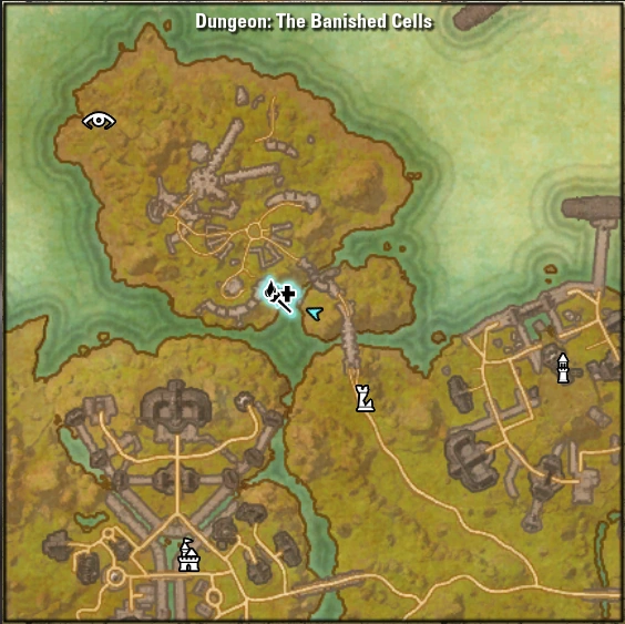 Image - The Banished Cells Map (Edited).png | Elder Scrolls | Fandom ...