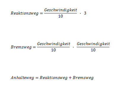 Anhalteweg | Fahrschule | Fandom powered by Wikia