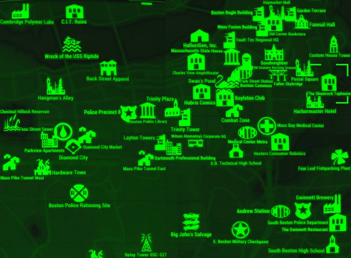 Image - FO4 map The Shamrock Taphouse.jpg | Fallout Wiki | FANDOM ...