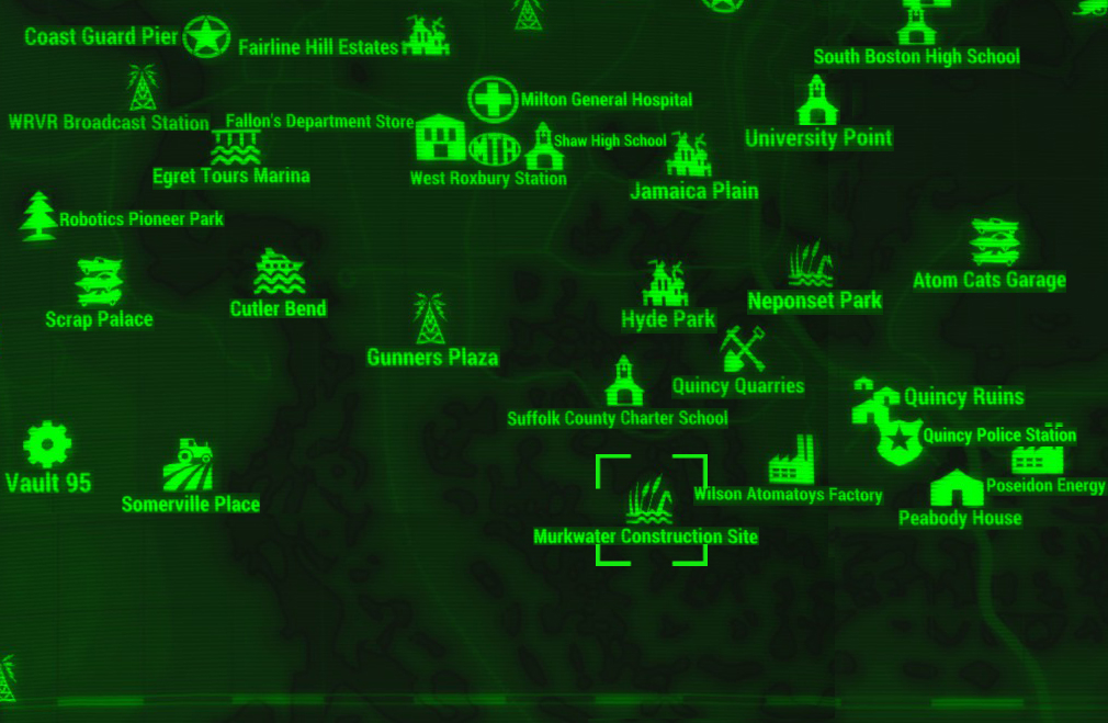 Image - FO4 map Murkwater Construction Site.jpg | Fallout Wiki | FANDOM ...