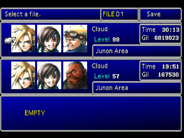 Image - FFVII Save Menu 2.png | Final Fantasy Wiki | FANDOM powered by ...
