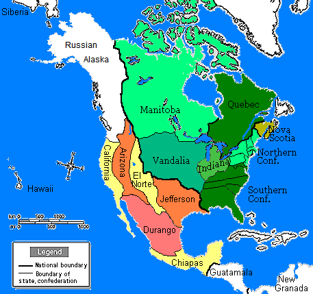 North America in 1860 | Sobel Wiki | FANDOM powered by Wikia