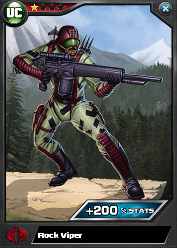 Rock Viper Uc1 Gi Joe Battleground Wiki Fandom Powered By Wikia