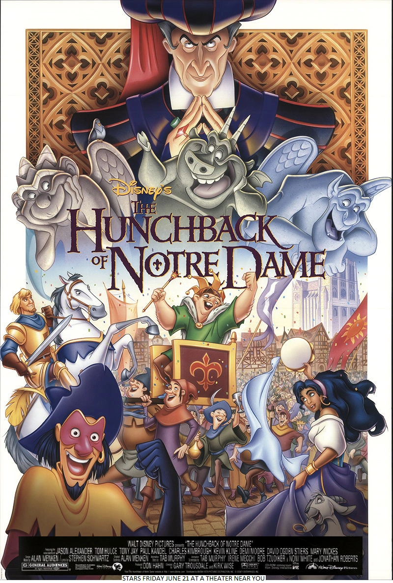 Image - The Hunchback Of Notre Dame (1996) Poster.png | Go!Animate The ...