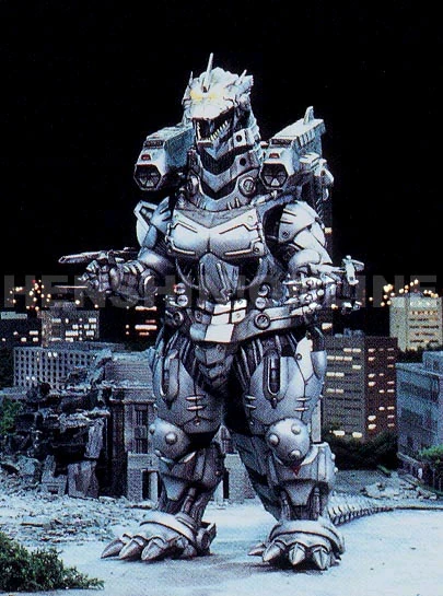 Kiryu Mechagodzilla (Godzilla Against Mechagodzilla) runs the Gundam ...