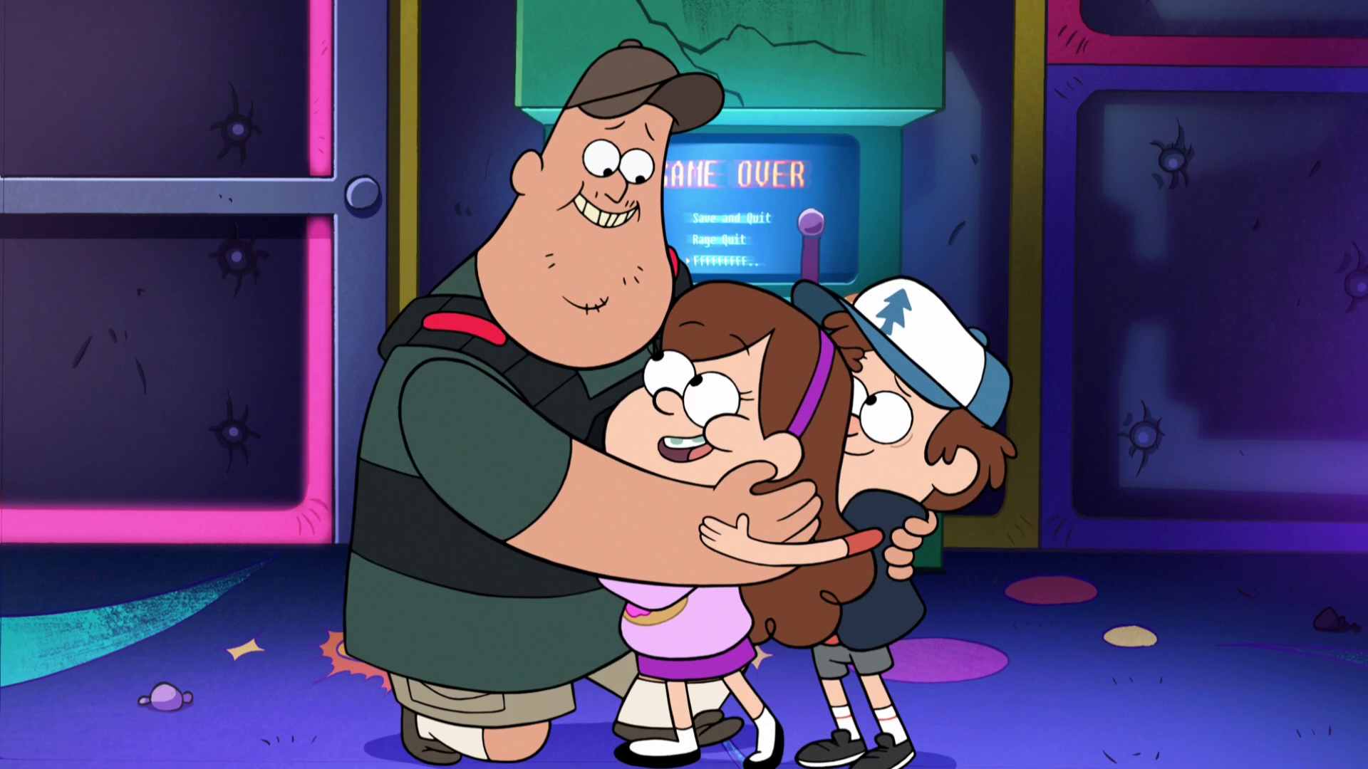 Image S2e8 Group Hugpng Gravity Falls Wiki Fandom Powered By Wikia