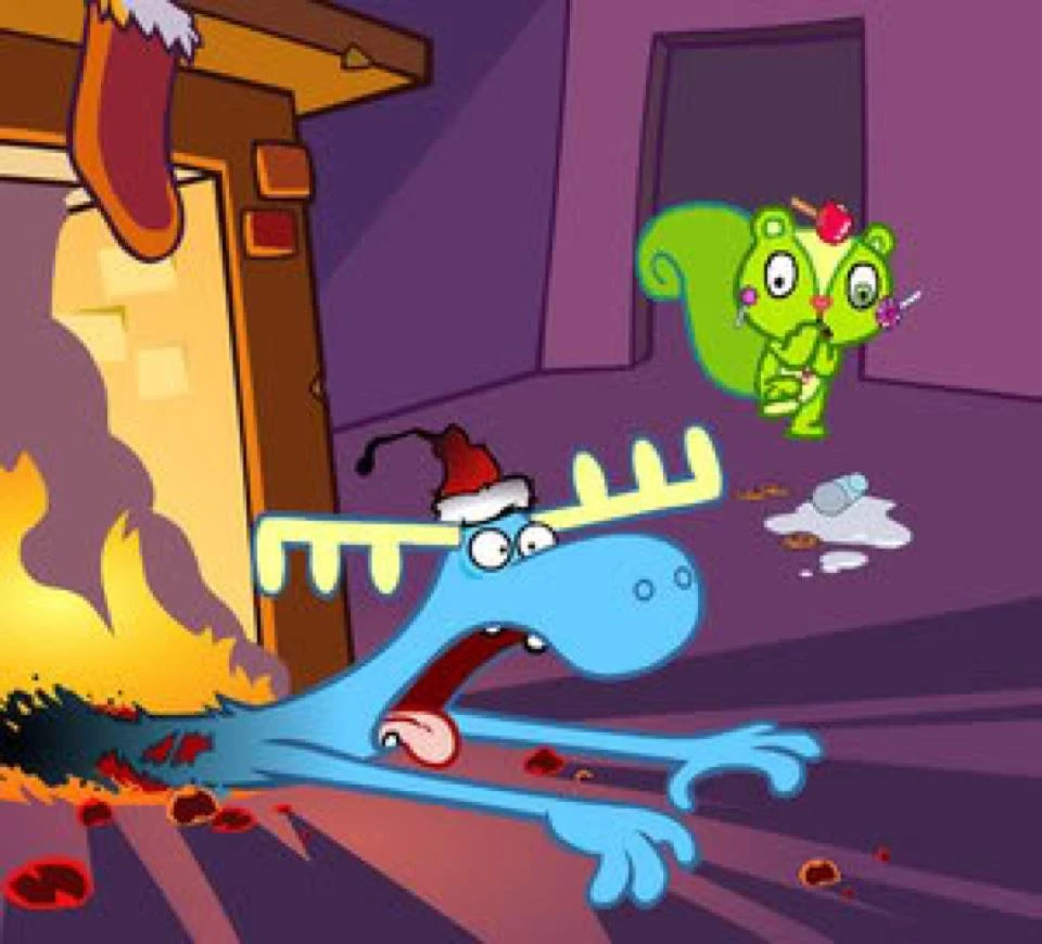 Image - Lumpy death in christmas episode.jpg | Happy Tree Friends Fanon ...