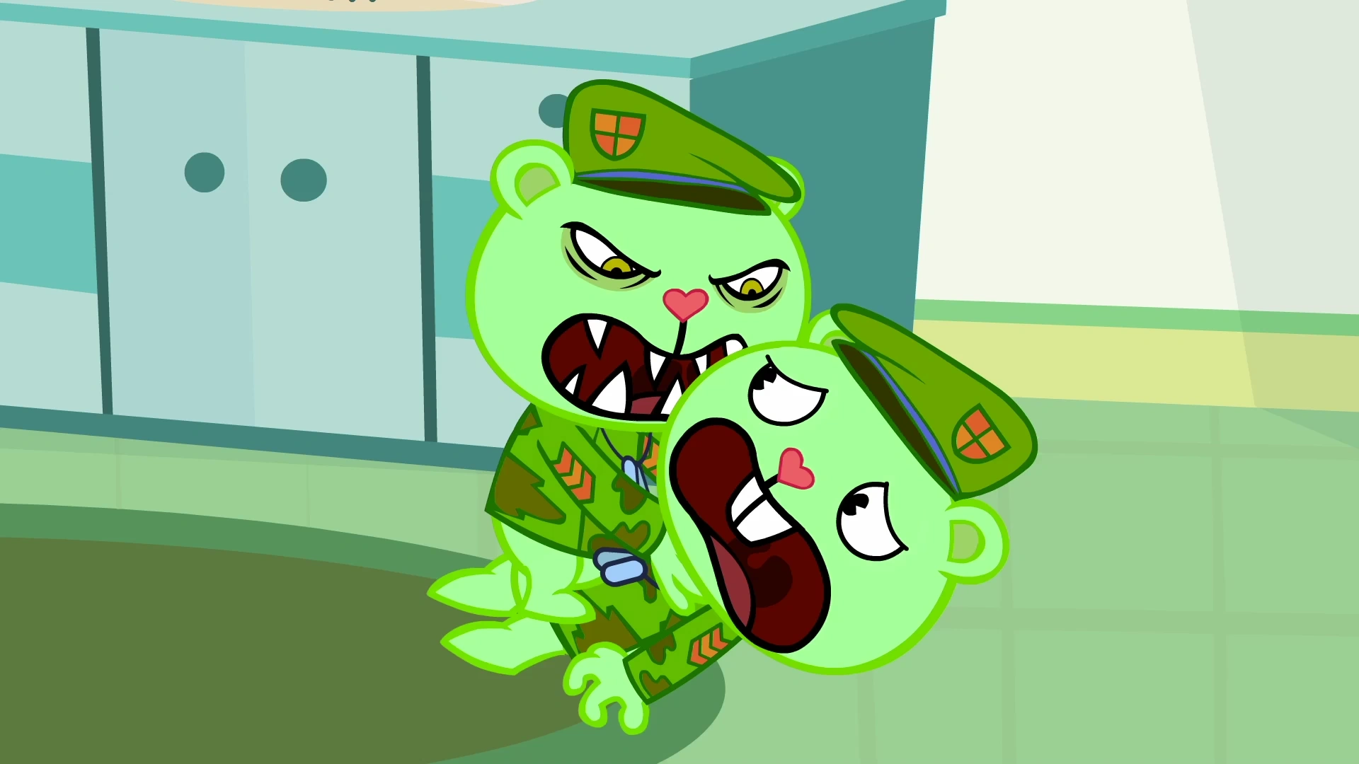 Image - STV1E13.3 Flippy and Fliqpy fighting.png | Happy Tree Friends ...