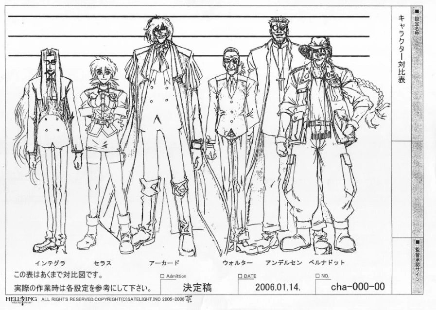 Image - Height chart hellsing characters.png | Hellsing Wiki | FANDOM ...
