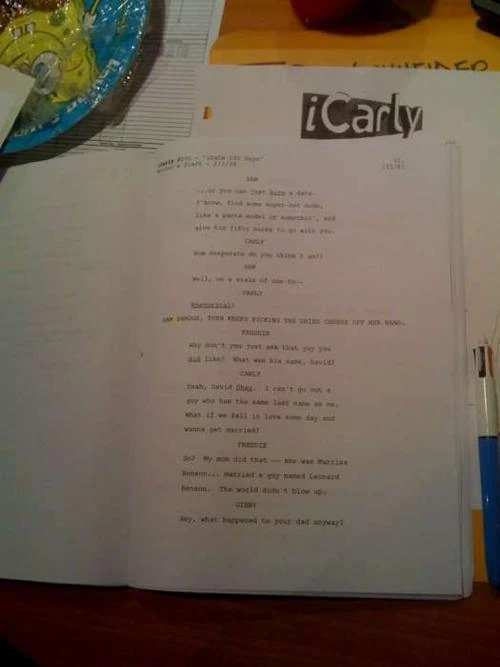 Image - ICarly Script.jpg | iCarly Wiki | Fandom powered by Wikia