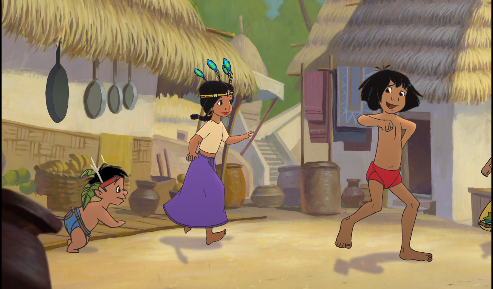 Image Mowgli Shanti And Ranjan Have Running Fun Png Jungle Book
