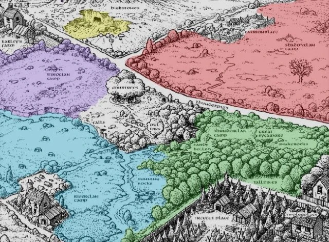 Carte | Wiki La guerre des Clans | FANDOM powered by Wikia