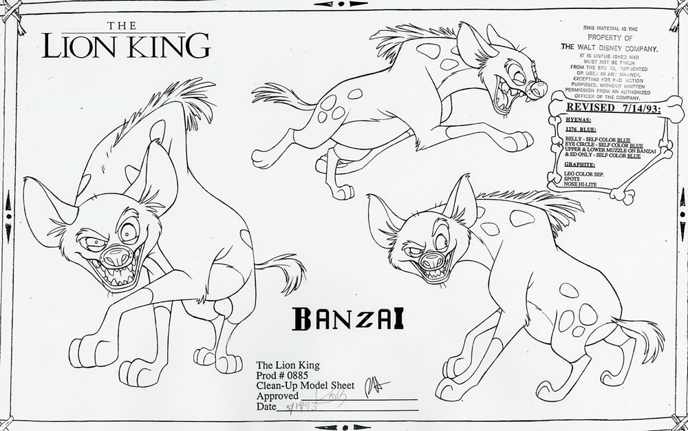Image Model Sheet Banzaipng The Lion King Wiki Fandom Powered By