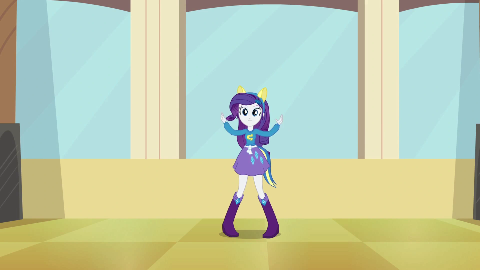 Image - Rarity clapping in the middle EG.png | My Little Pony ...