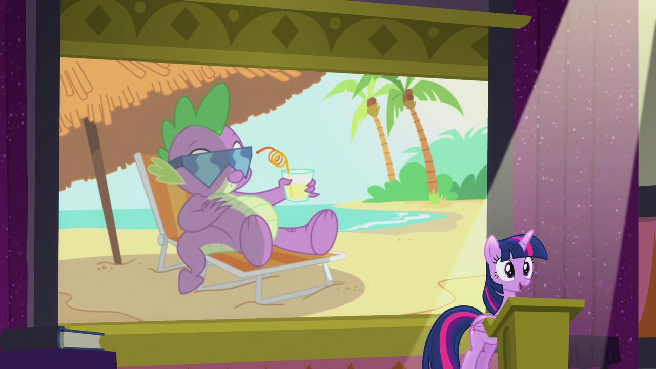 Image - Spike's beach vacation photo S5E25.png | My Little Pony ...