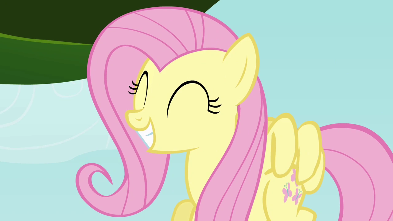 Image - Fluttershy smiling at chicks S4E04.png | My Little Pony ...
