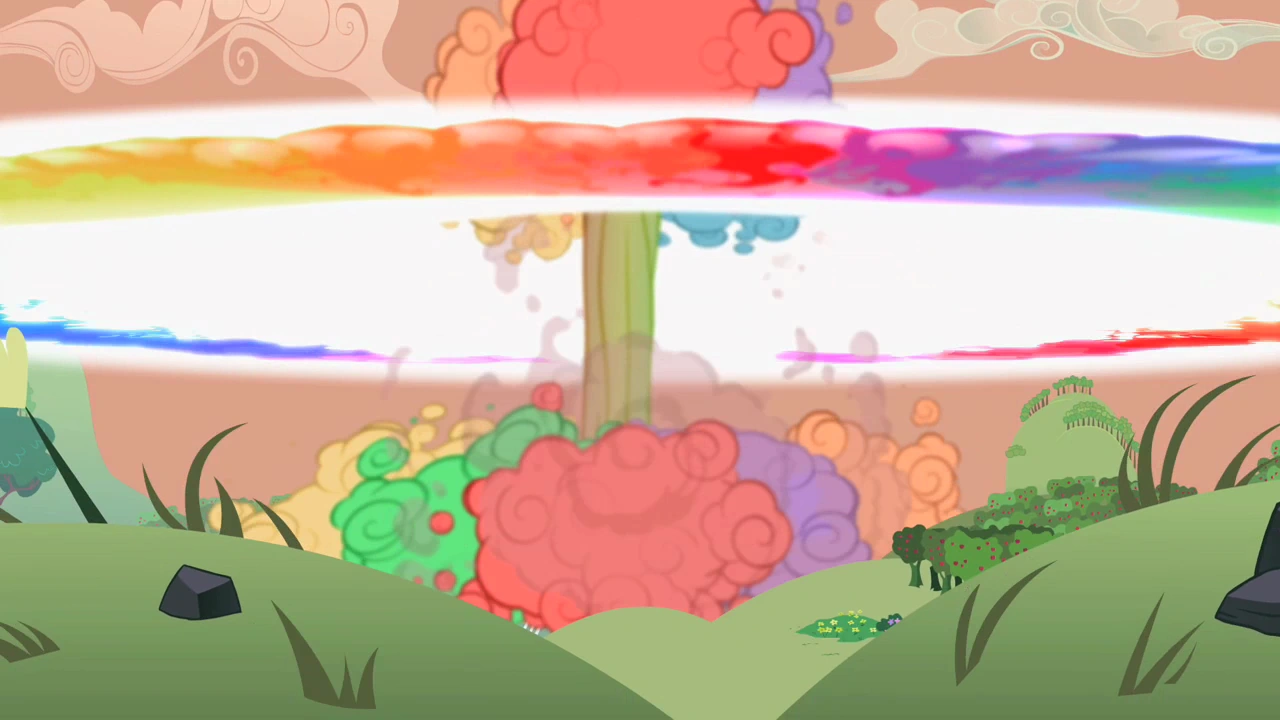 Image - Rainbow Dash Atomic Rainboom Explosion S2E3.png | My Little ...