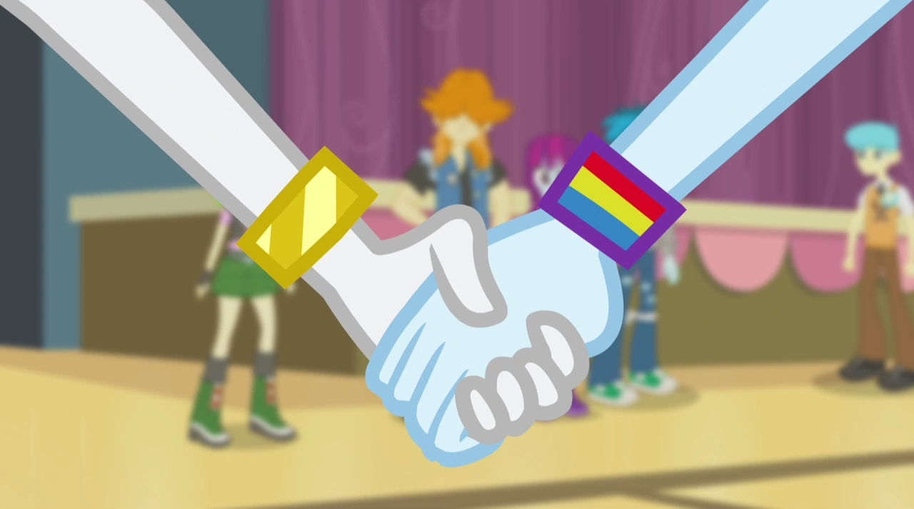 Image - Rainbow Dash takes Rarity's hand EG2.png | My Little Pony ...